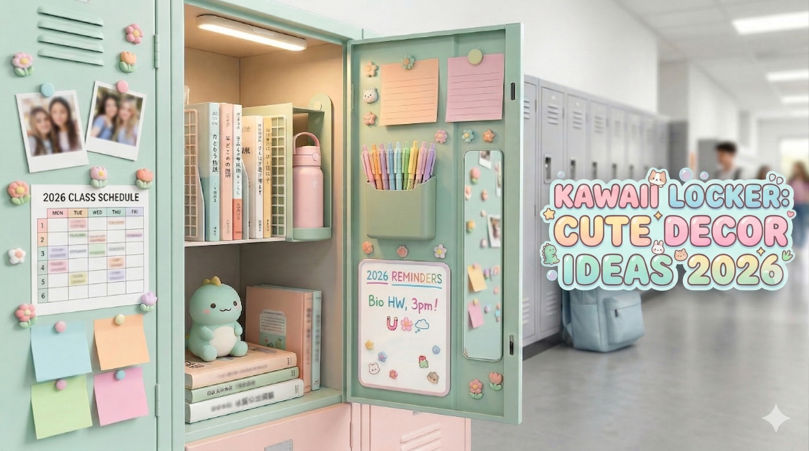 Aesthetic Locker Decor Ideas 2026: Transform Your School Space – Kawaii ...