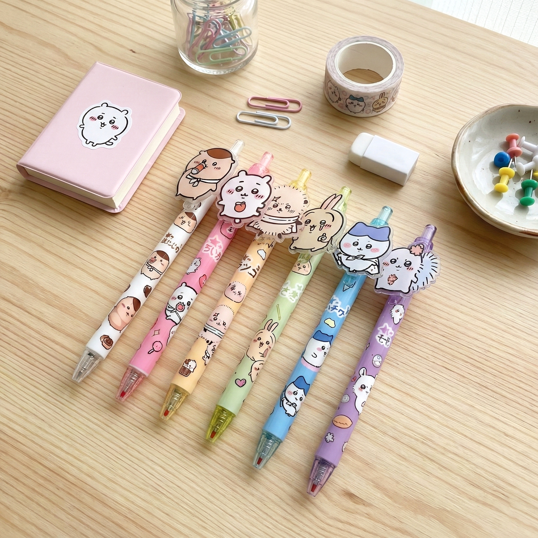 Chiikawa Happy Friends Gel Pens – Kawaii Stationery Shop