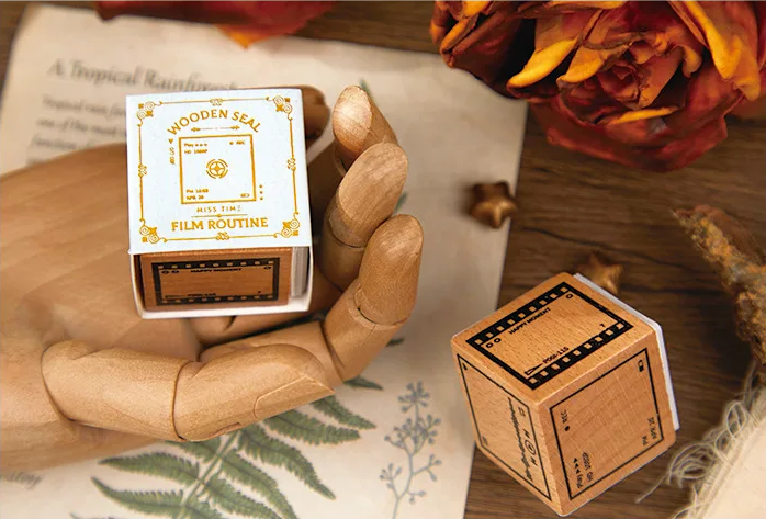 Nostalgia Craft Threefold Stamp Cube – Kawaii Stationery Shop