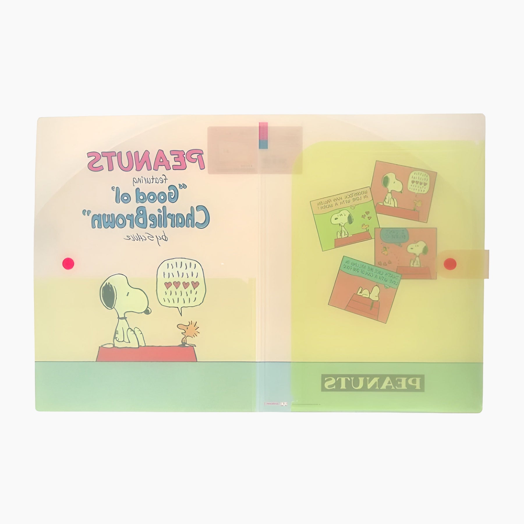 Peanuts Snoopy A4 Folder - Beige – Kawaii Stationery Shop