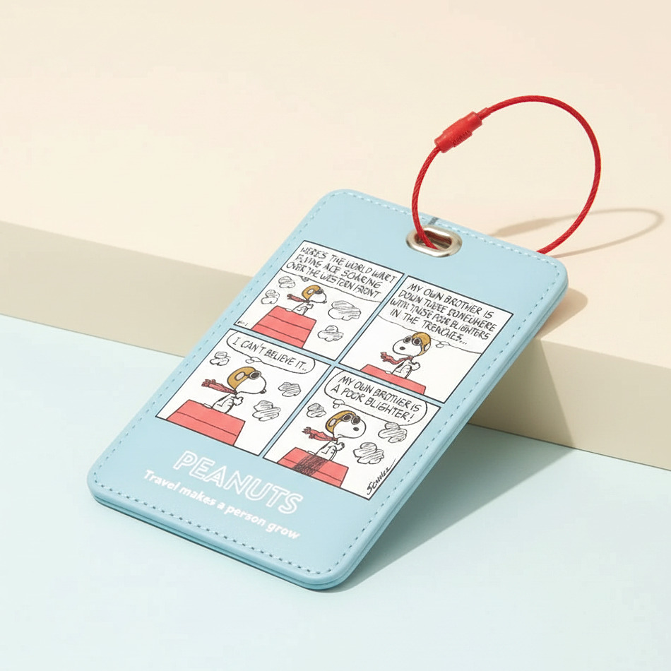 Peanuts Snoopy Travel Luggage Name Tag - Comic Strip – Kawaii ...
