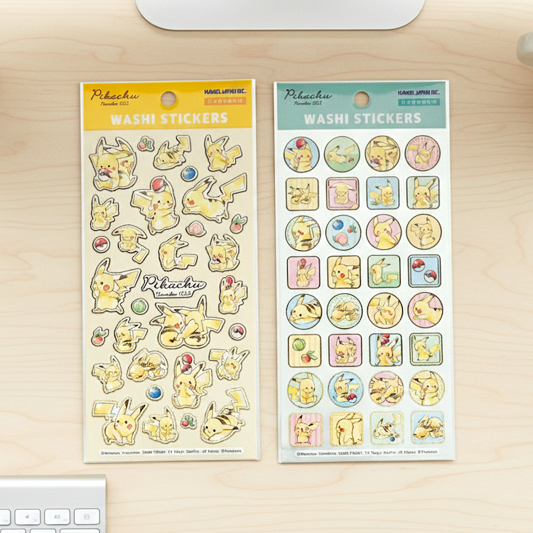 Pokemon Pikachu Number 025 Stickers – Kawaii Stationery Shop