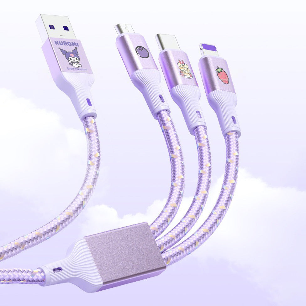 Sanrio Characters 3-in-1 Fast Charging Cable - NEW Version – Kawaii ...