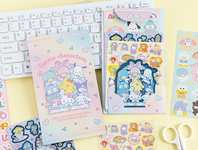 Sanrio Characters Sticker Set (5 Types) – Kawaii Stationery Shop