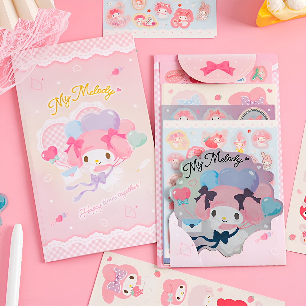 Sanrio Characters Sticker Set (5 Types) – Kawaii Stationery Shop