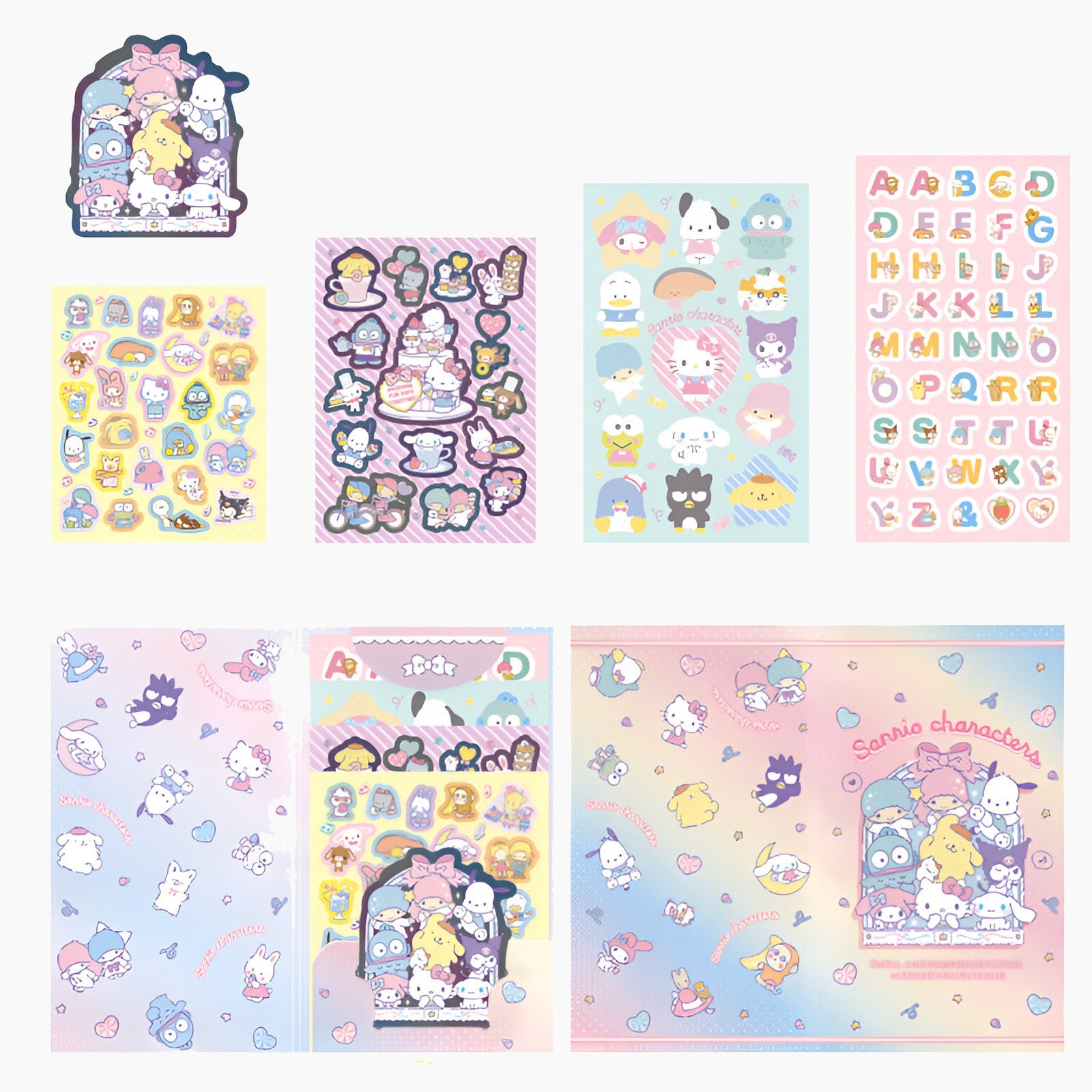 Sanrio Characters Sticker Set (5 Types) – Kawaii Stationery Shop