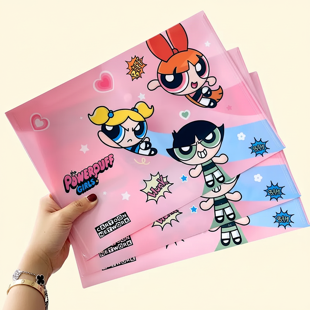 The Powerpuff Girls A4 Folder – Kawaii Stationery Shop